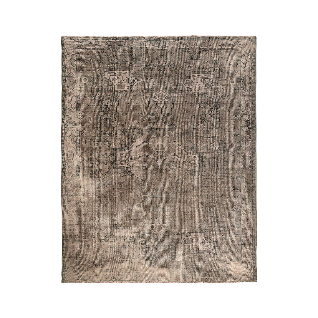 Gray Vintage Turkish Rug 7x8 I Arconiz